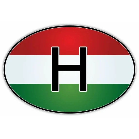 DOPASTICKER Hungary Country Code Sign Car Window Sticker Decal Phone ...