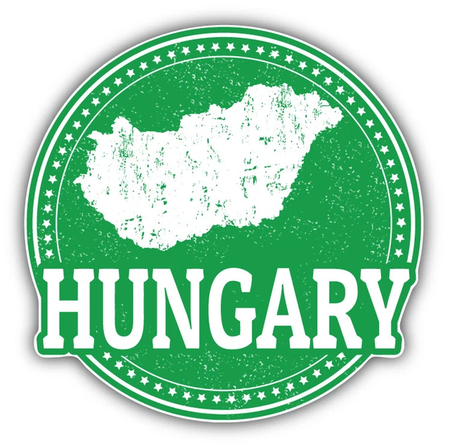 DOPASTICKER Hungary Map Grunge Sticker Decal Phone Decal Water Bottle ...