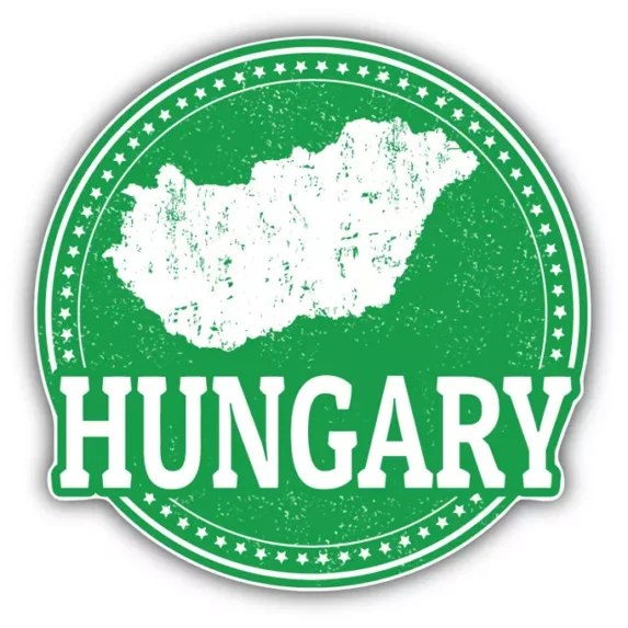 DOPASTICKER Hungary Map Sticker Decal Phone Decal Water Bottle Stickers ...
