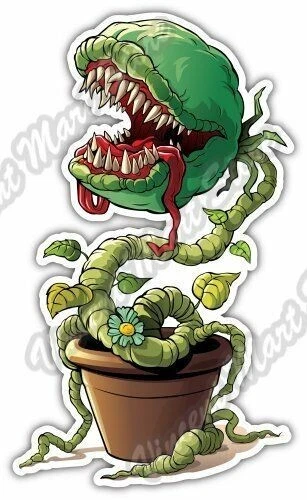 DOPASTICKER Hungry Evil Carnivorous Plant Trap Trapping Car Sticker ...