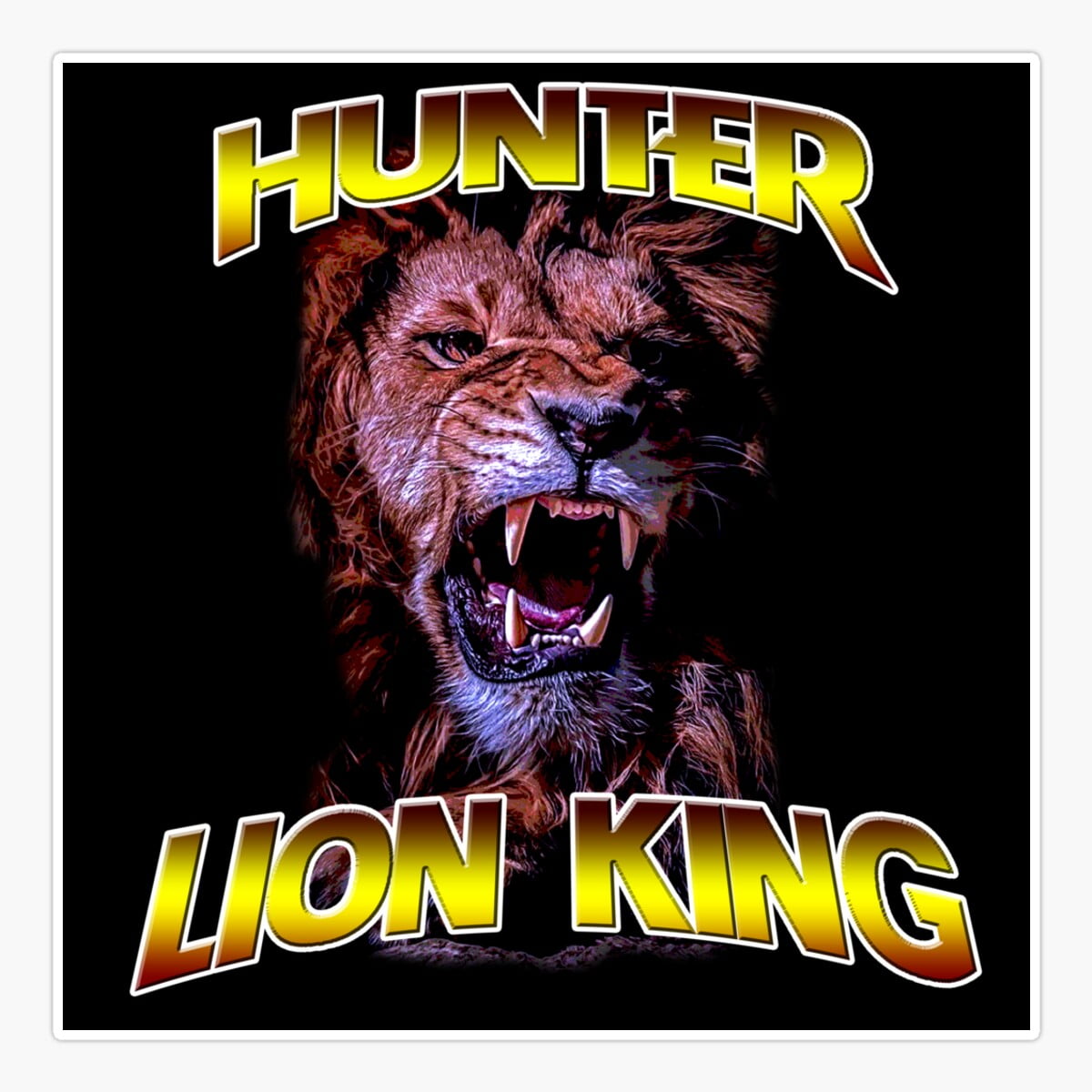 DOPASTICKER Hunter Lion King Sticker, Phone Sticker Car Stickers ...