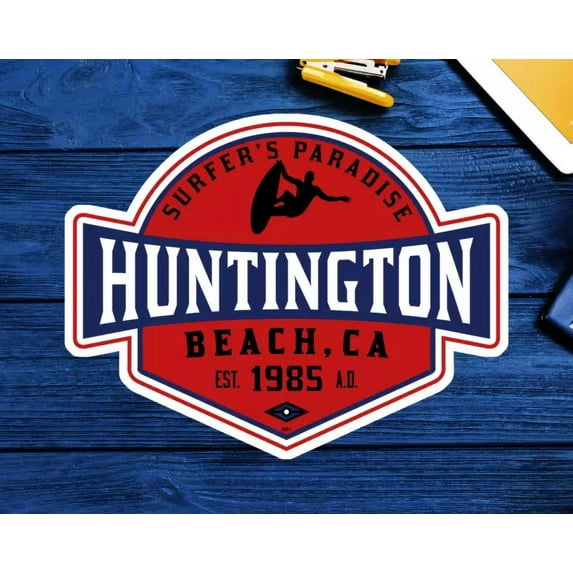 DOPASTICKER Huntington Beach California Surf Travel Sticker Phone ...