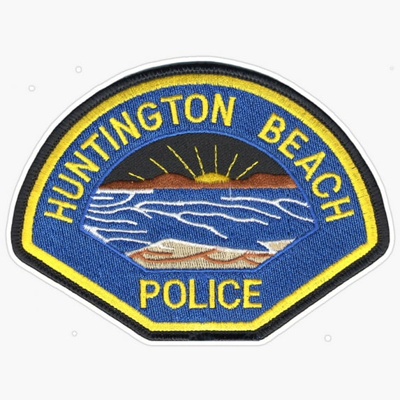DOPASTICKER Huntington Beach Police Sticker Decorative Laptop, Phone ...