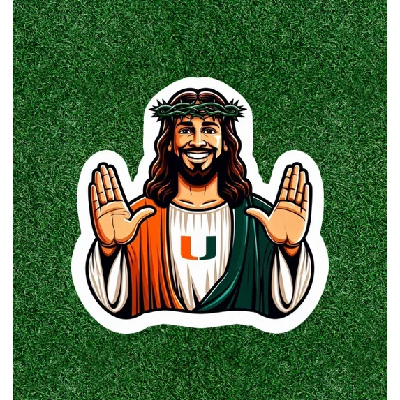 DOPASTICKER Hurricane Jesus Sticker Decal Phone Decal Water Bottle ...