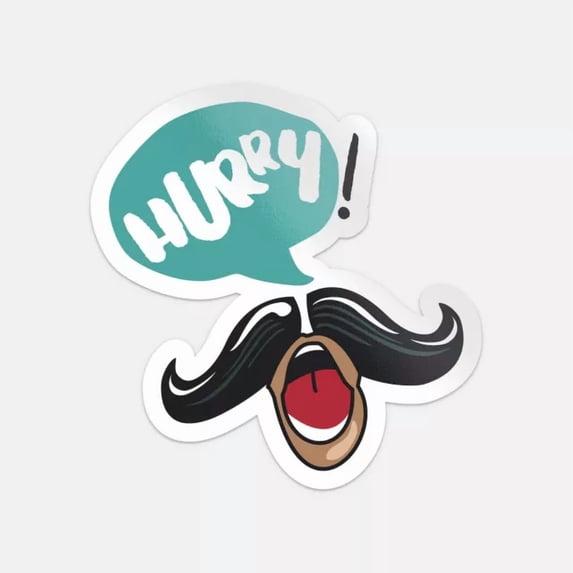 DOPASTICKER Hurry Cry Sticker Decal Phone Decal Water Bottle Stickers ...
