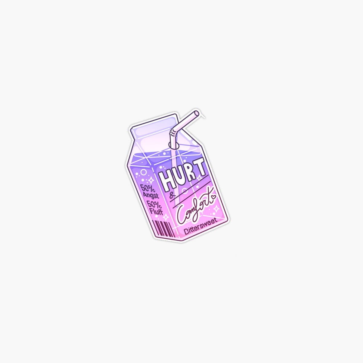 DOPASTICKER Hurt Comfort, Fanfic Cafe Tags Sticker, Phone Sticker Car ...