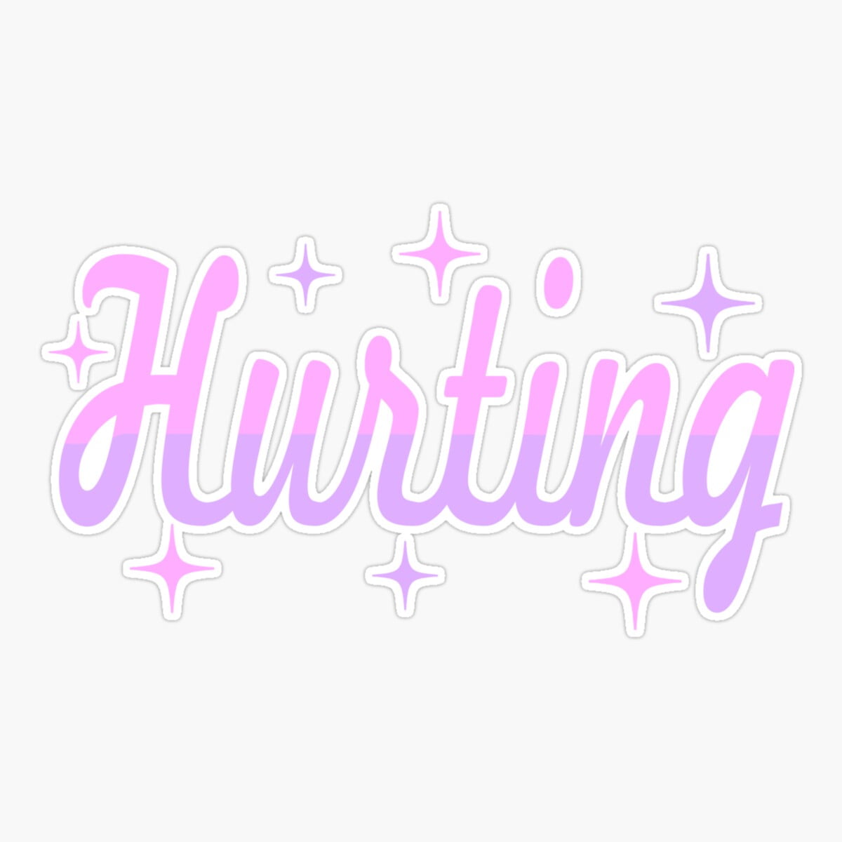 DOPASTICKER Hurting But Cute Sticker, Phone Sticker Car Stickers ...