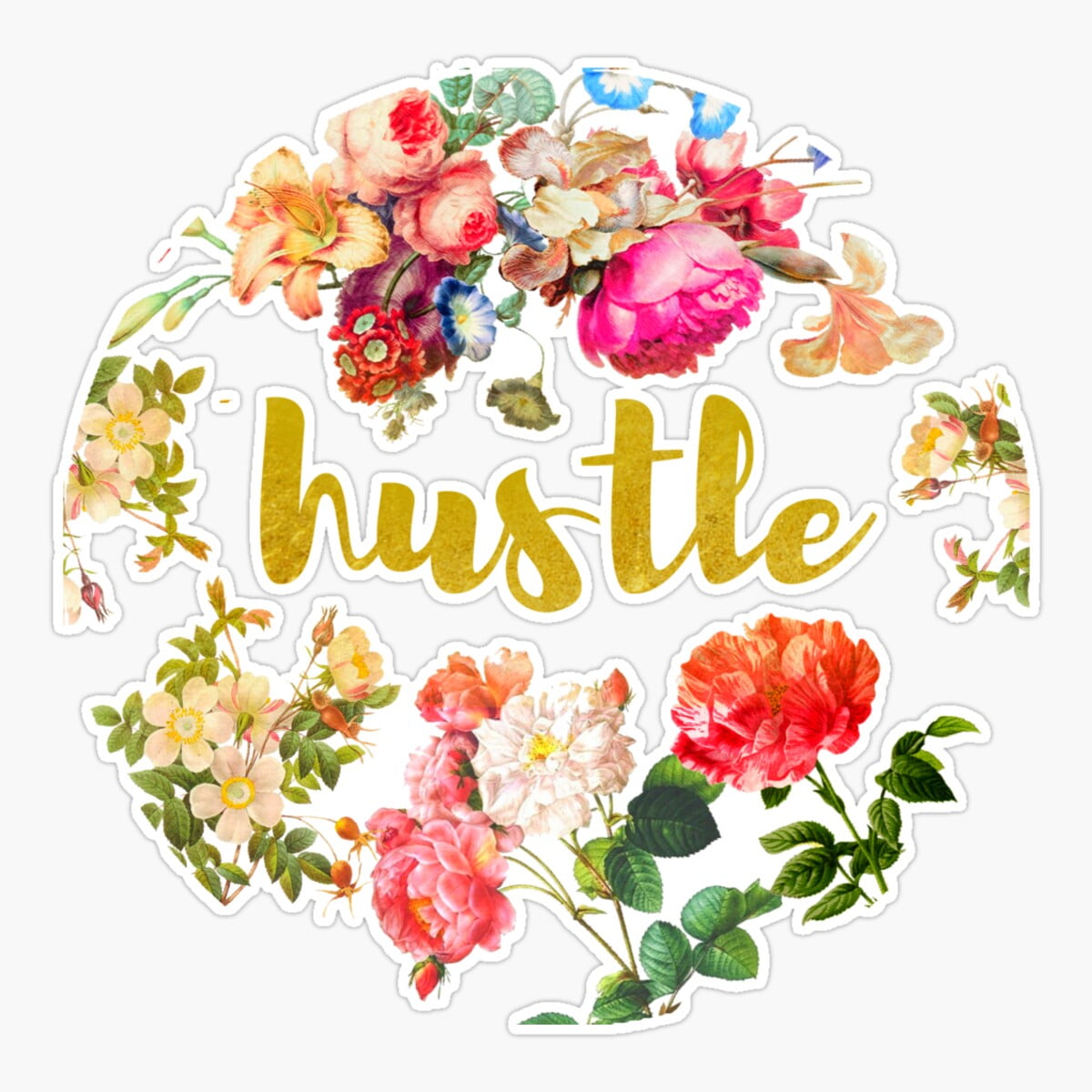 DOPASTICKER Hustle Botanical Swag Sticker, Phone Sticker Car Stickers ...