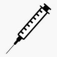 DOPASTICKER Hypodermic Needle Syringe Logo Icon Sticker, Phone Sticker ...