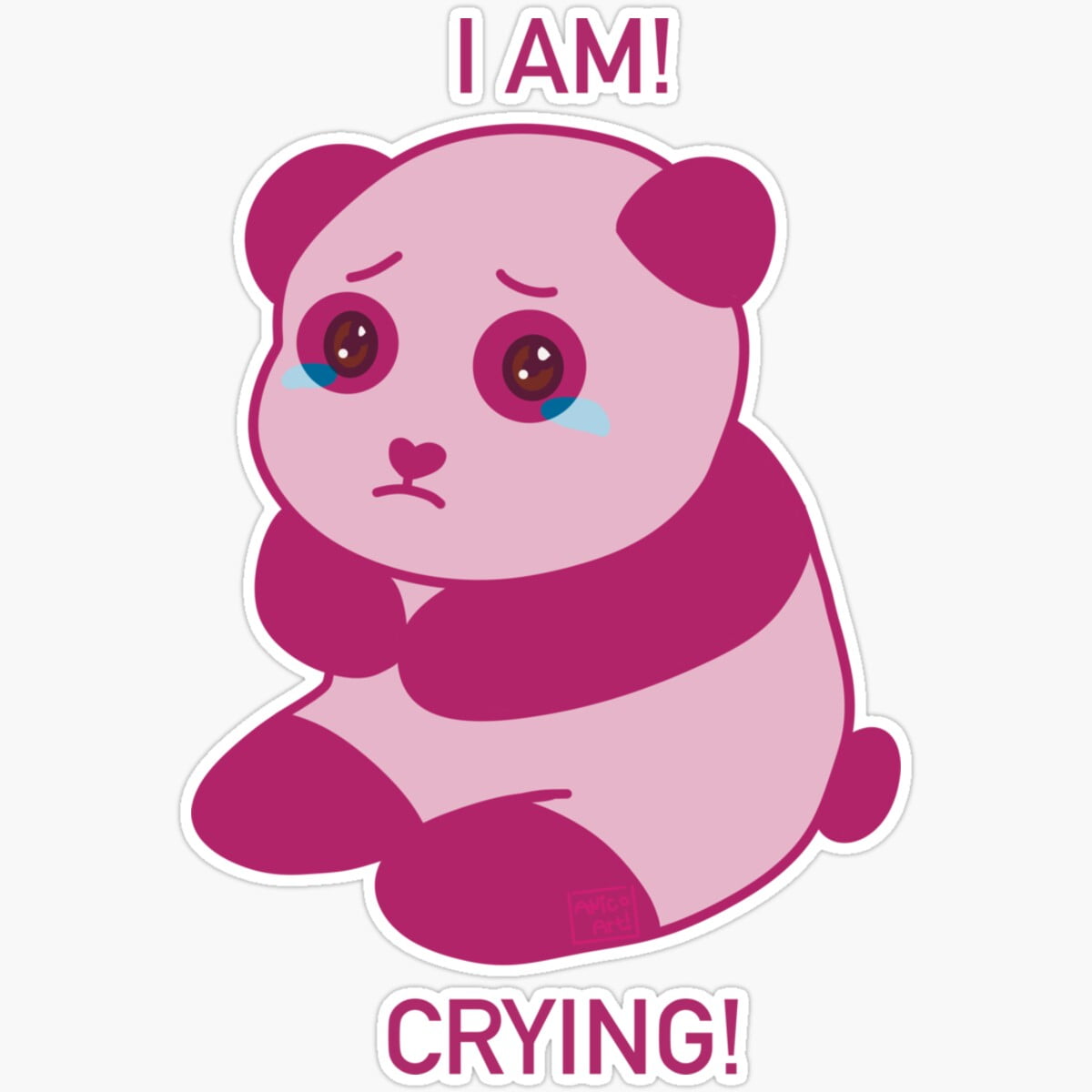 DOPASTICKER I Am! Crying! Sticker Decorative Laptop, Phone Stickers ...