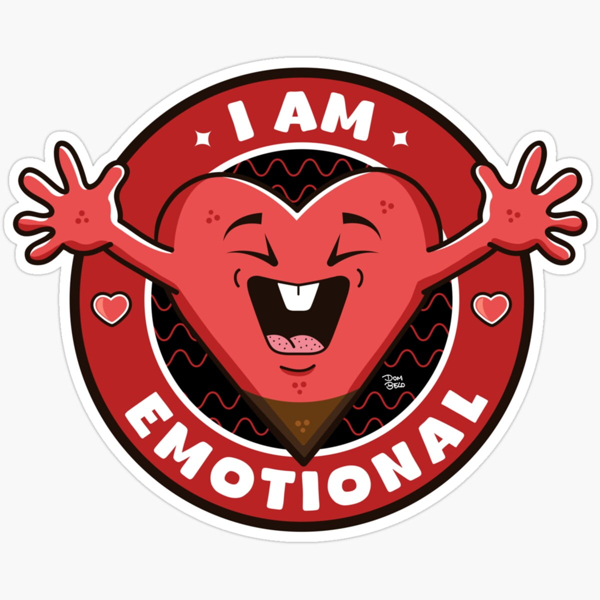 DOPASTICKER I Am Emotional Sticker Decorative Laptop, Phone Stickers ...