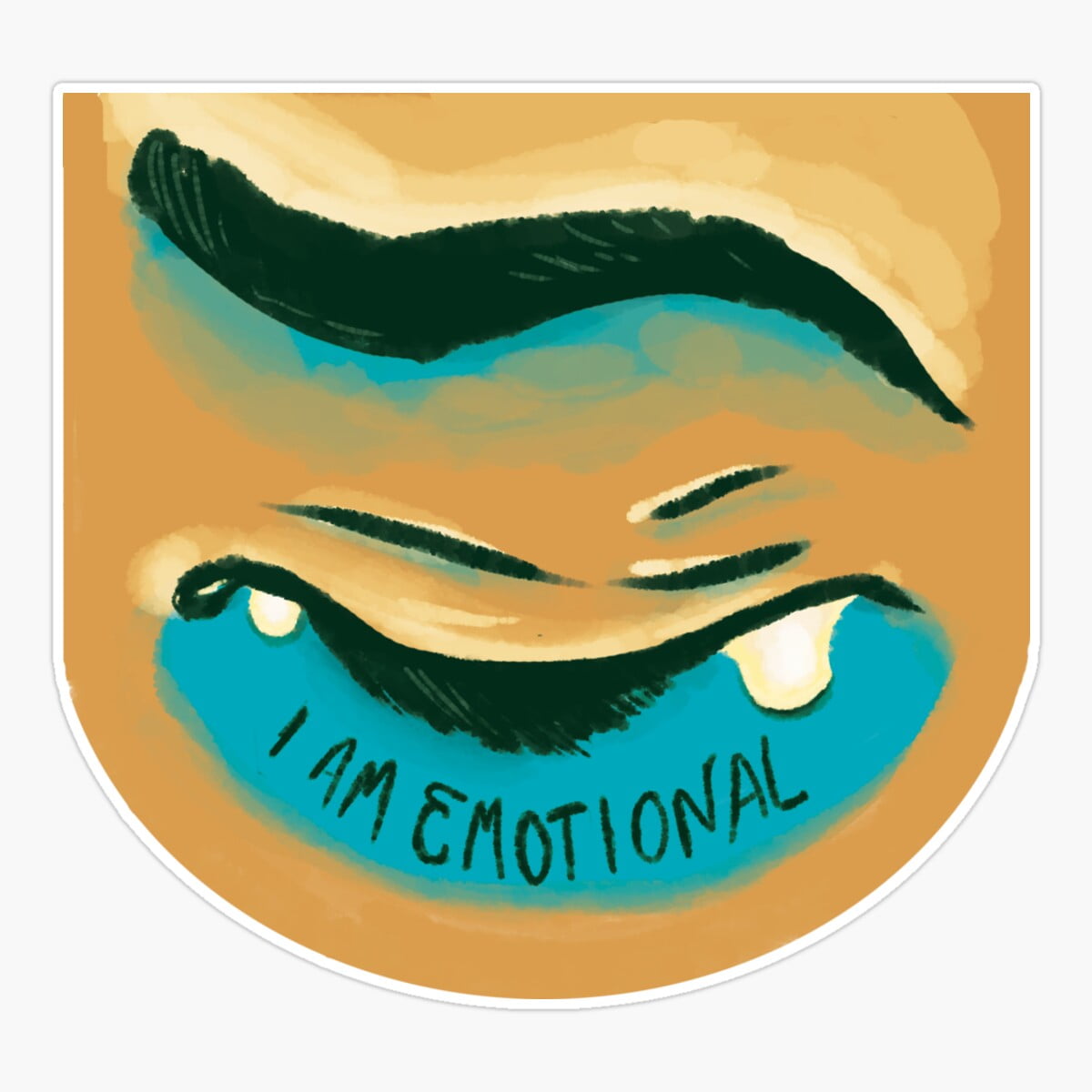 DOPASTICKER I Am Emotional Sticker, Phone Sticker Water Bottle Sticker ...