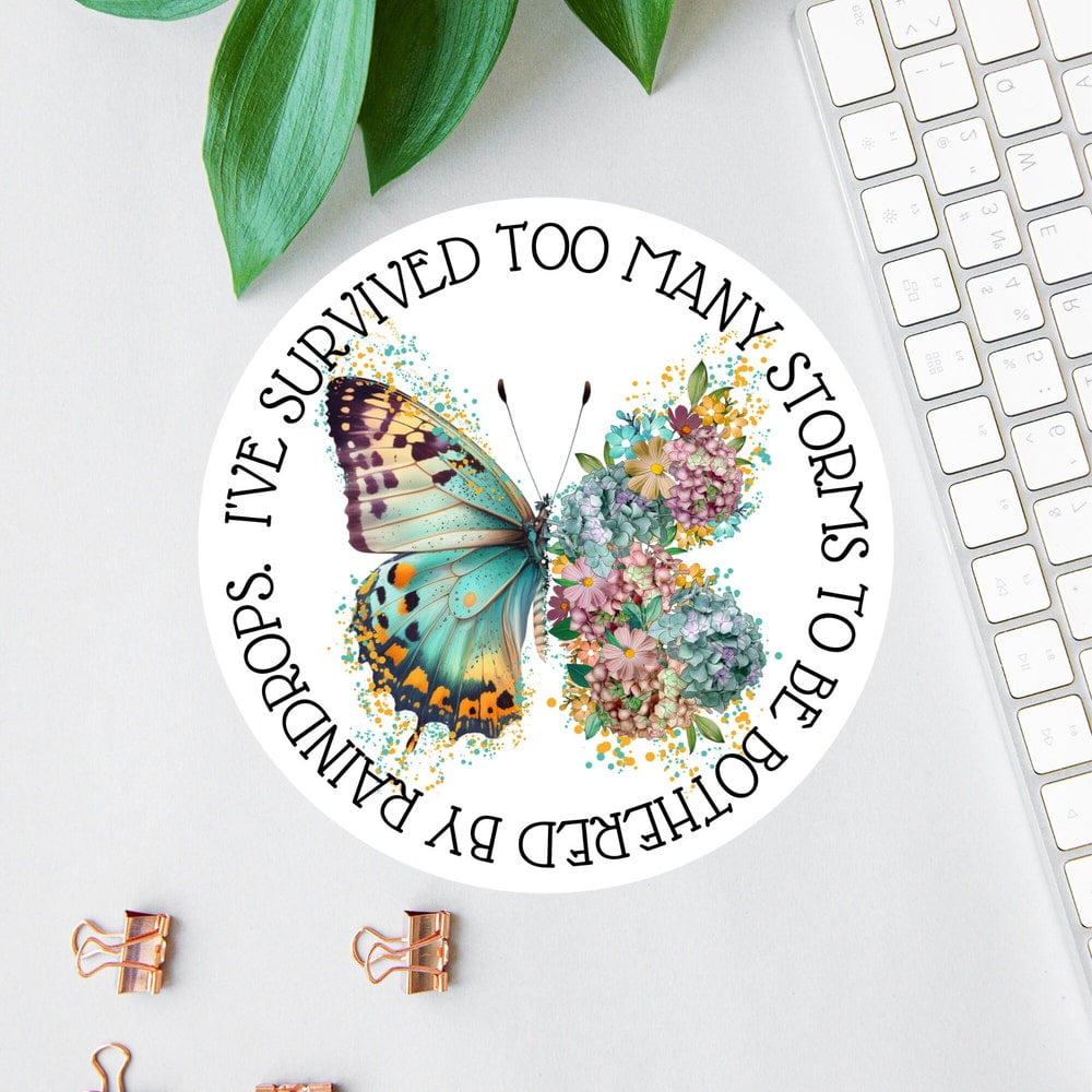 DOPASTICKER I Am The Storm Sticker, Warrior Quote, Laptop Sticker ...