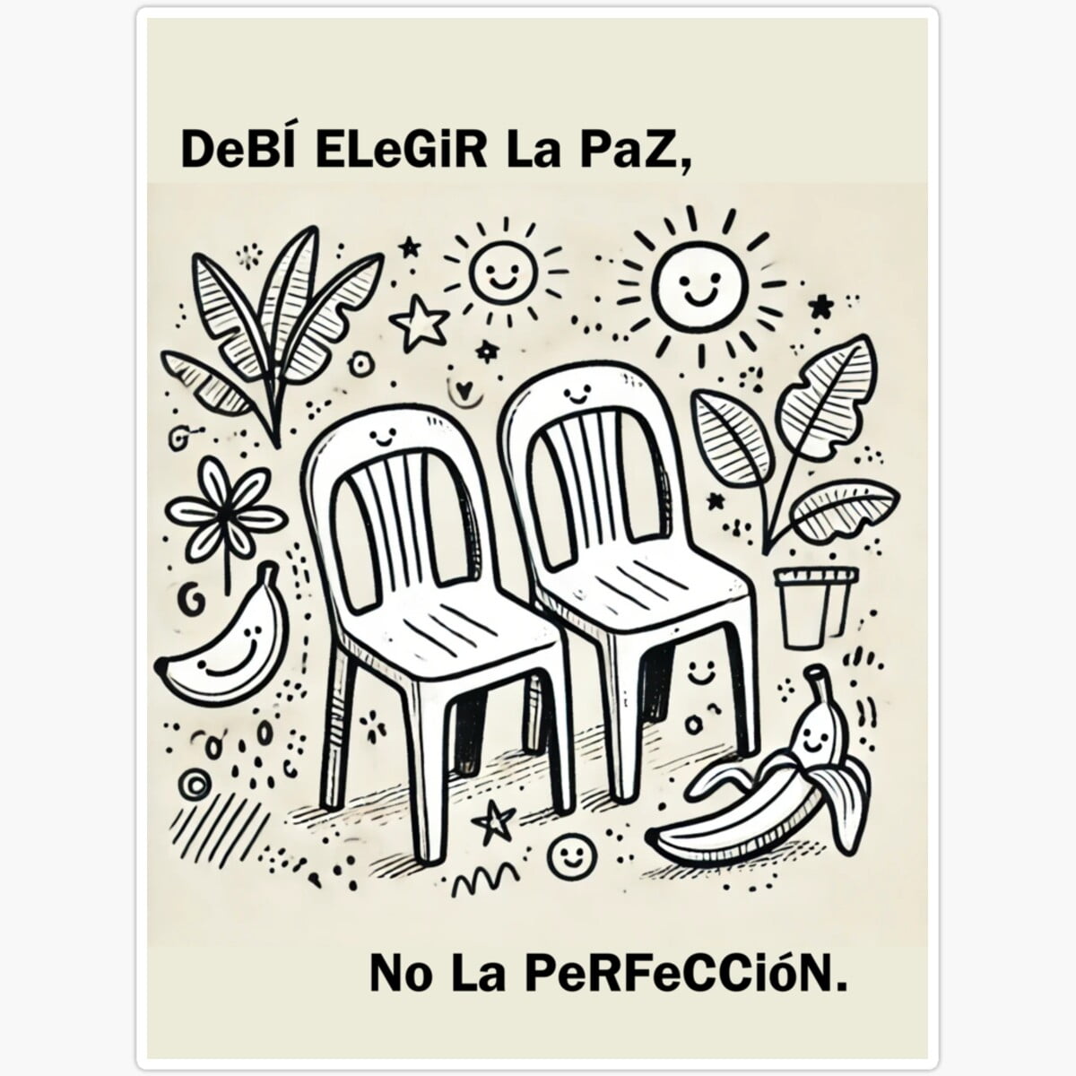 DOPASTICKER I Should Have Chosen Peace, Not Perfection Sticker ...