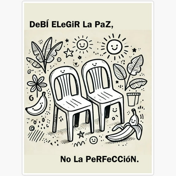 DOPASTICKER I Should Have Chosen Peace, Not Perfection Sticker ...