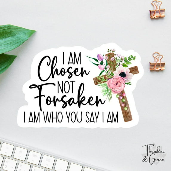 DOPASTICKER I Am Chosen Sticker, Affirmation Stickers, Laptop Sticker ...