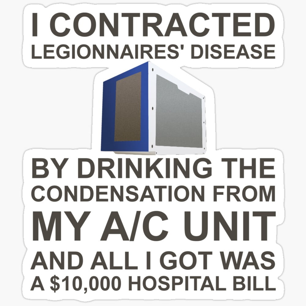 DOPASTICKER I Contracted Legionnaires' Disease Sticker Phone Sticker ...
