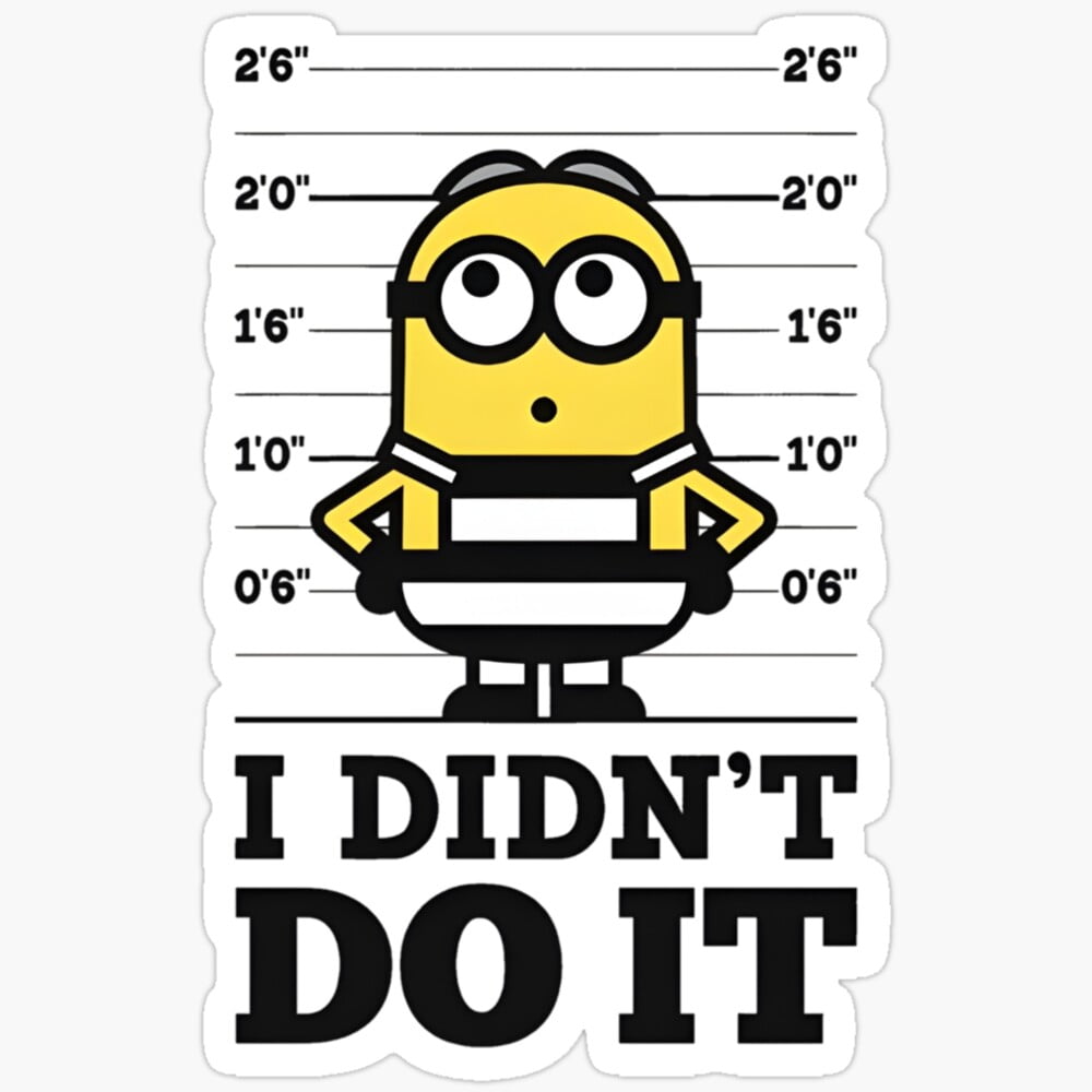 DOPASTICKER I Did Not Do It Sticker Phone Sticker, Latop Sticker, Lover ...