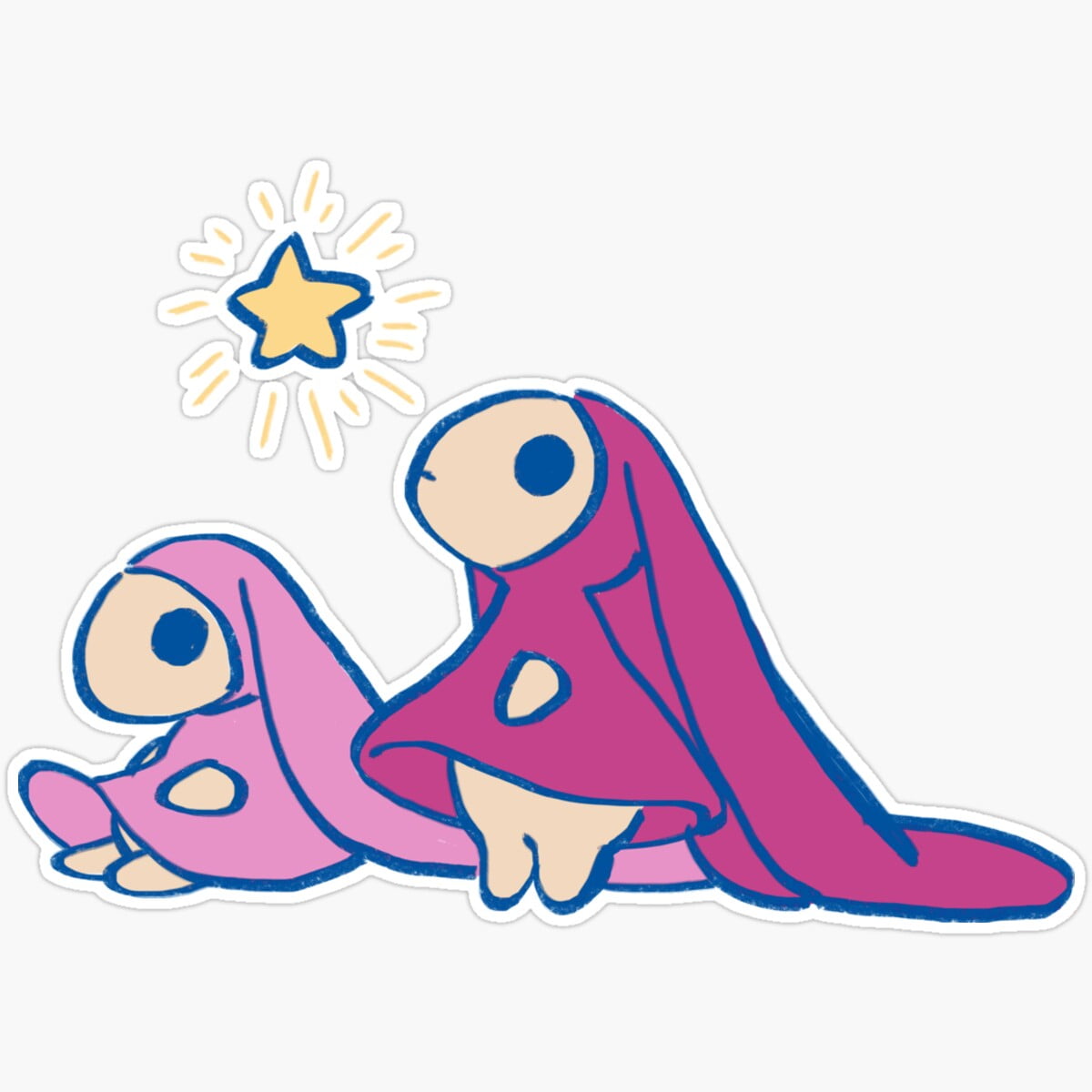 DOPASTICKER I Draw Chobits Anata And Atashi With Star, A City With No ...