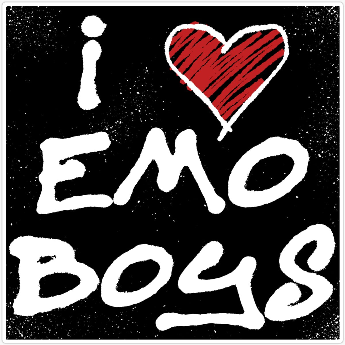 DOPASTICKER I Heart Emo Boys! Sticker Decorative Laptop, Phone Stickers ...