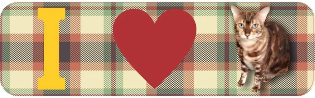 DOPASTICKER I Heart (Love) Bengal Cats Sticker Car Stickeri Sticker ...