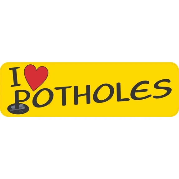 DOPASTICKER I Heart Potholes Sticker Phone Sticker, Latop Sticker ...
