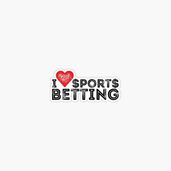 DOPASTICKER I Heart Sports Betting Sticker, Phone Sticker Car Sticker ...