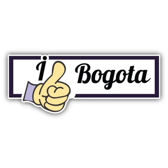 DOPASTICKER I Like Bogota Travel Slogan Sticker Decal Phone Decal Water ...