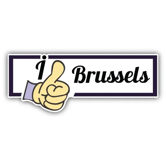 DOPASTICKER I Like Brussels Travel Car Bumper Sticker Decal Waterproof ...