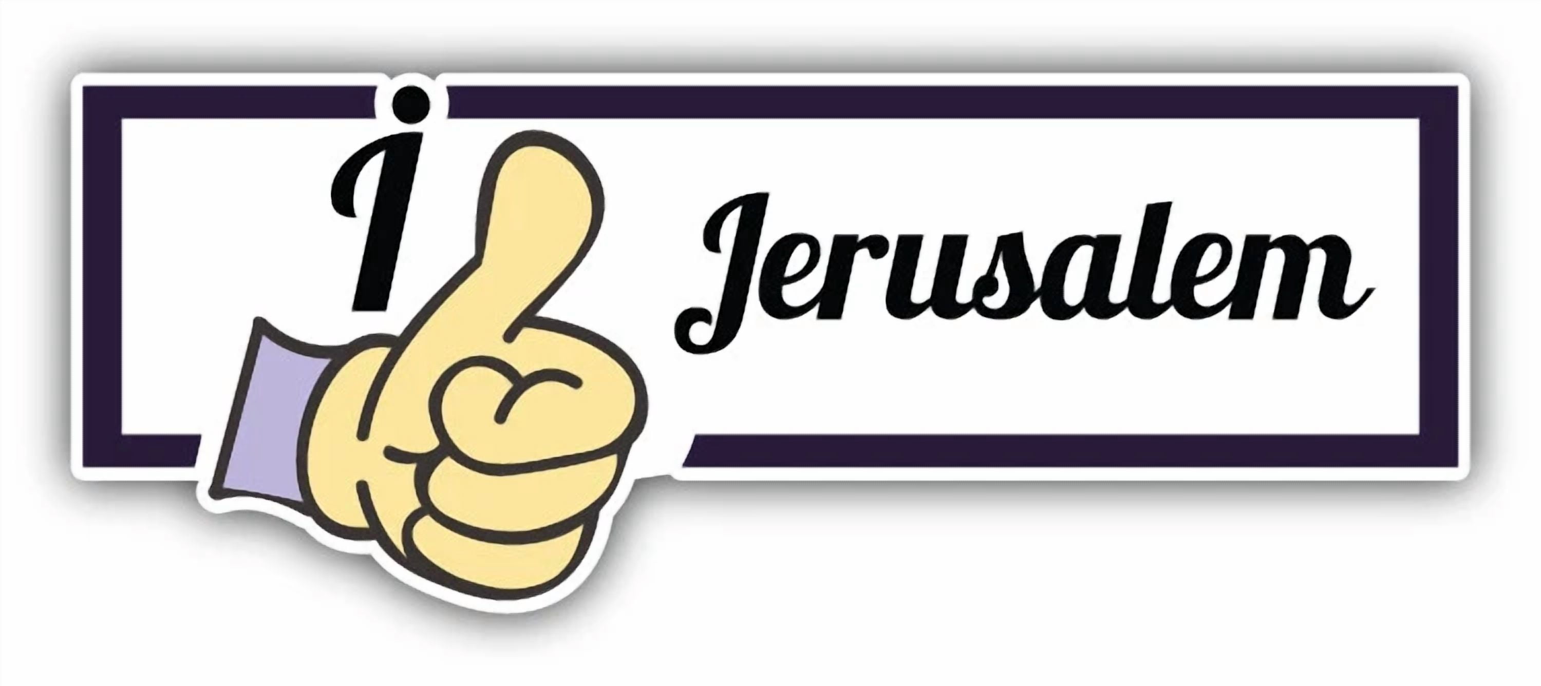 DOPASTICKER I Like Jerusalem Travel Car Bumper Sticker Gift You, Phone ...