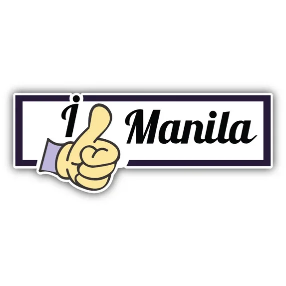 DOPASTICKER I Like Manila Travel Sticker Decal Phone Decal Water Bottle ...