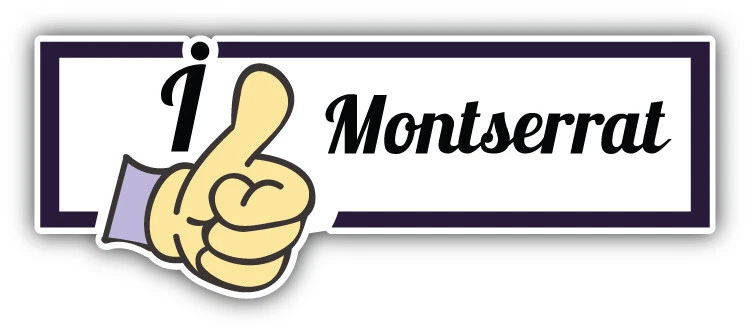 DOPASTICKER I Like Montserrat Travel Car Bumper Sticker Decal Gift You ...