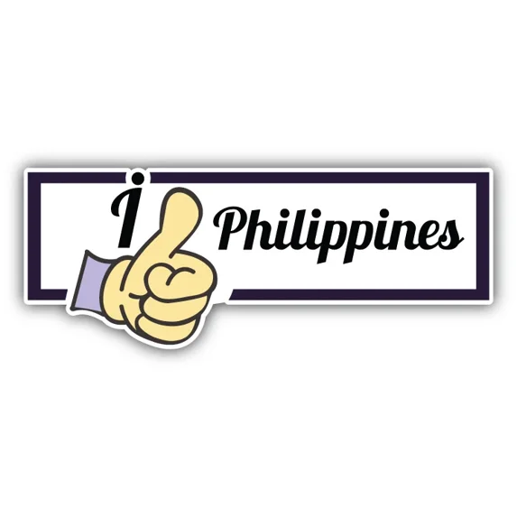 DOPASTICKER I Like Philippines Travel Car Bumper Sticker Waterproof ...