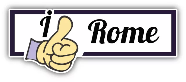 DOPASTICKER I Like Rome Travel Slogan Sticker Decal Phone Decal Water ...