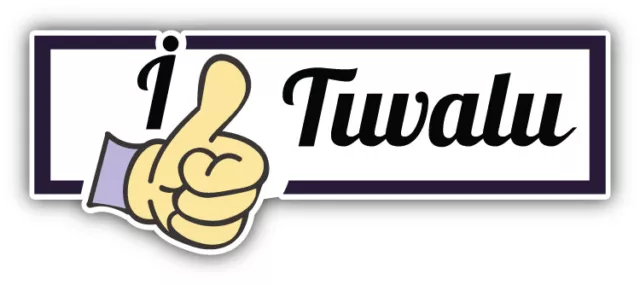 DOPASTICKER I Like Tuvalu Travel Slogan Sticker Decal Phone Decal Water ...