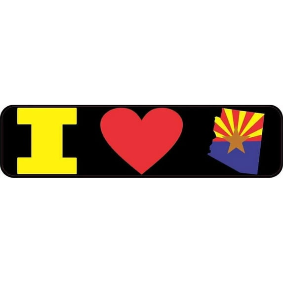 DOPASTICKER I Love Arizona Sticker State Flag Sticker Phone Sticker ...
