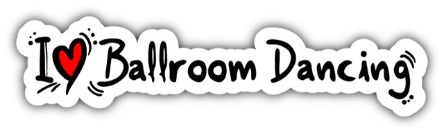 DOPASTICKER I Love Ballroom Dancing Sticker Decal Phone Decal Water ...