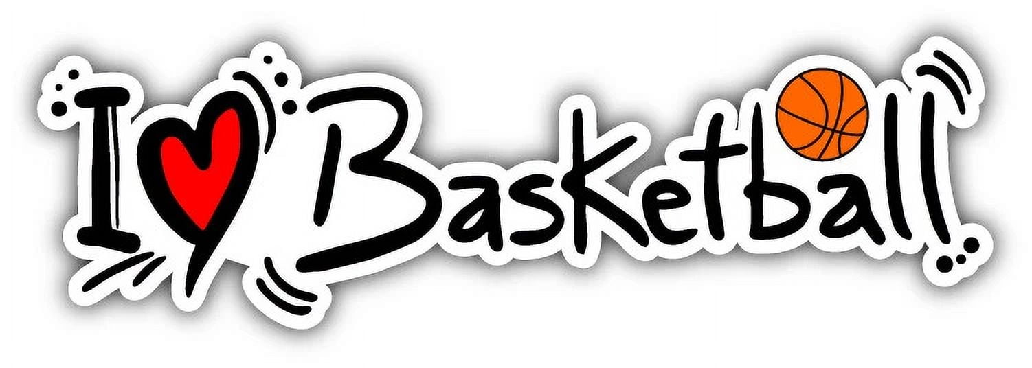 DOPASTICKER I Love Basketball Car Bumper Sticker Decal Gift You ...