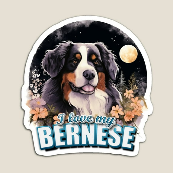 DOPASTICKER I Love My Bernese - Berner Senner Lovers Sticker - 3351 Hot ...