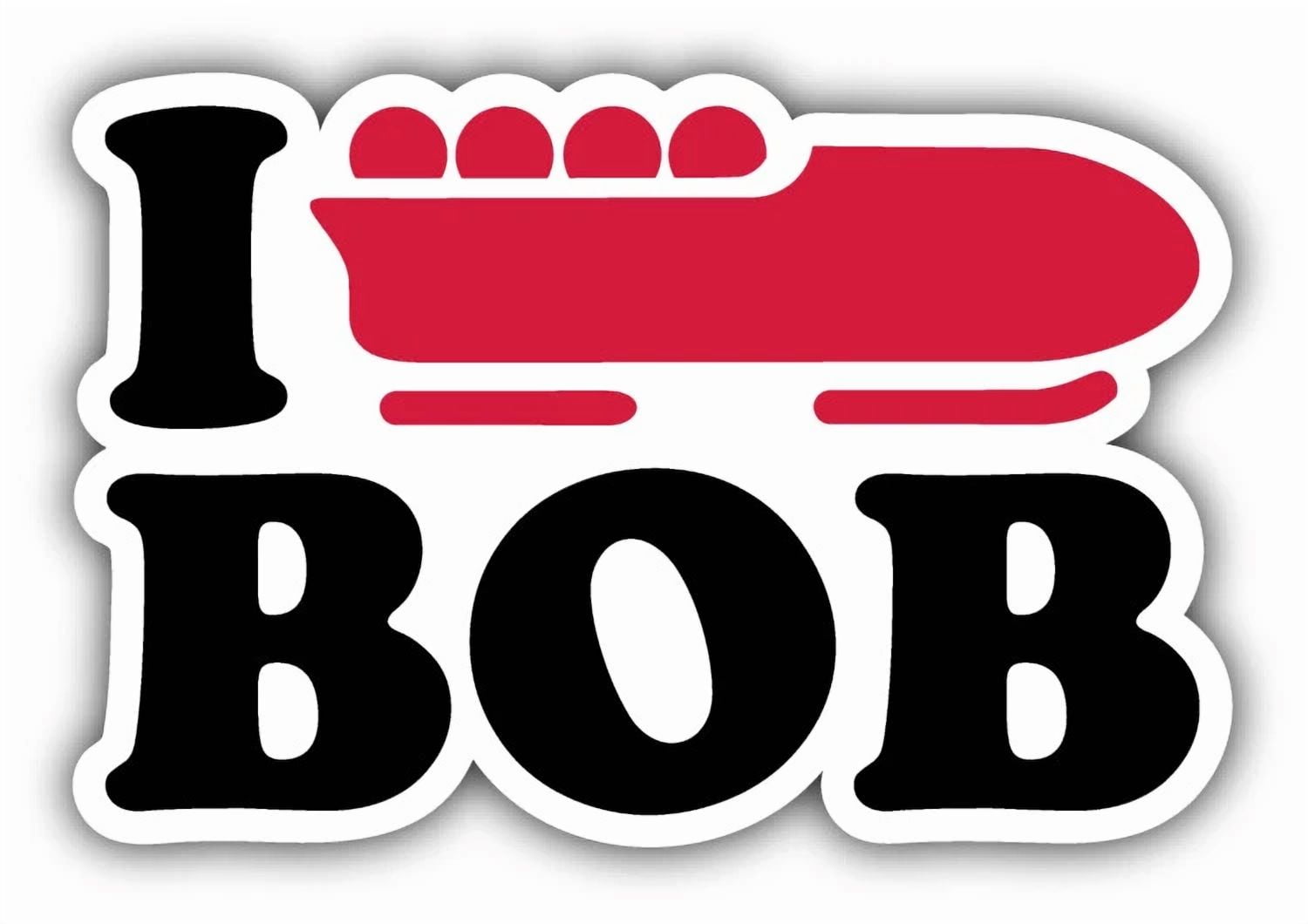 DOPASTICKER I Love Bobsleigh Label Car Bumper Sticker Decal Gift You ...