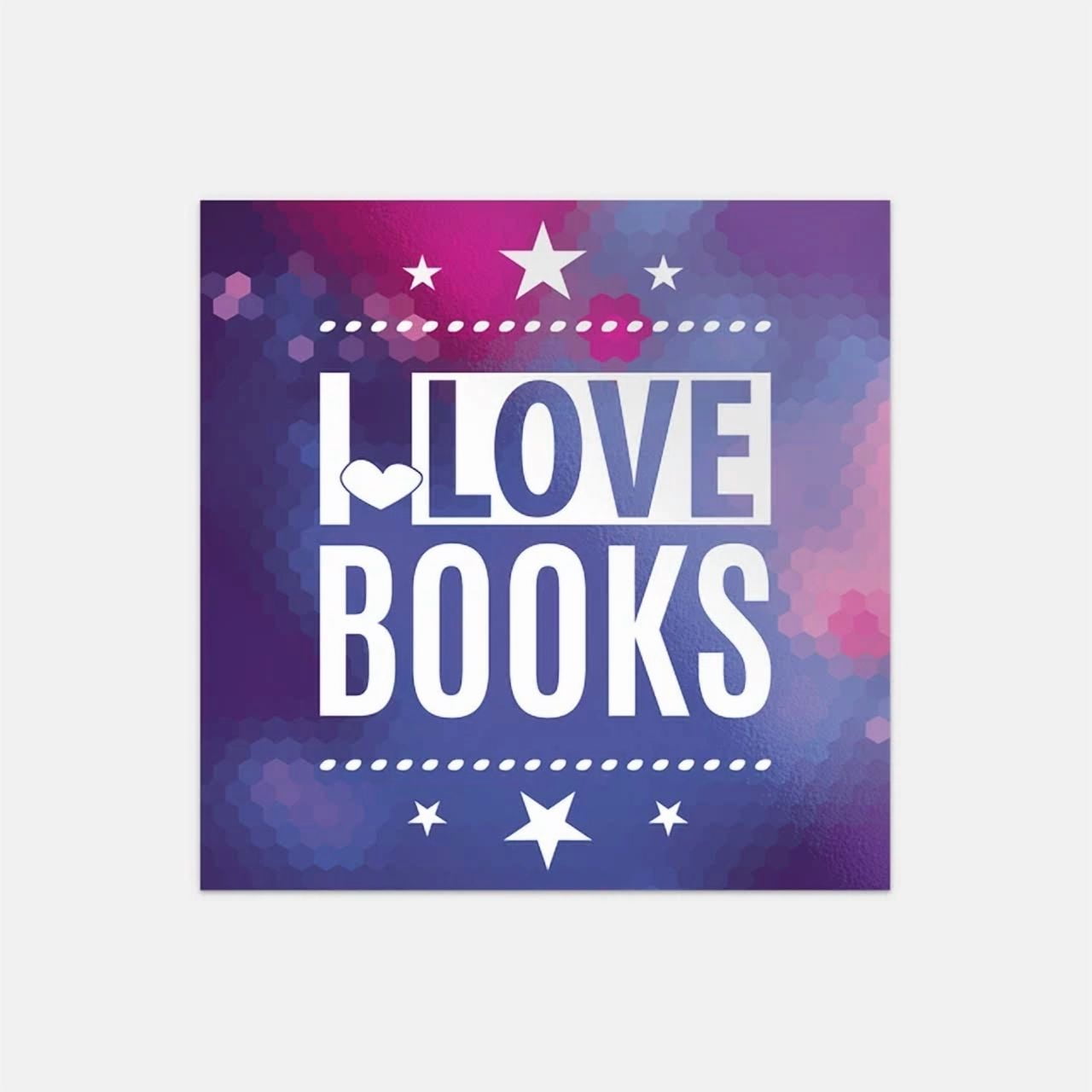DOPASTICKER I Love Books Sticker Decal Phone Decal Water Bottle ...
