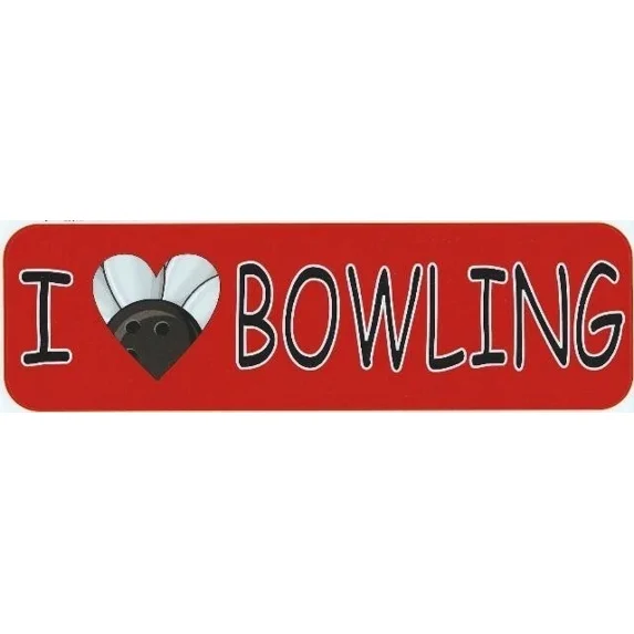 DOPASTICKER I Love Bowling Stickers Truck Sticker Phone Sticker, Latop ...