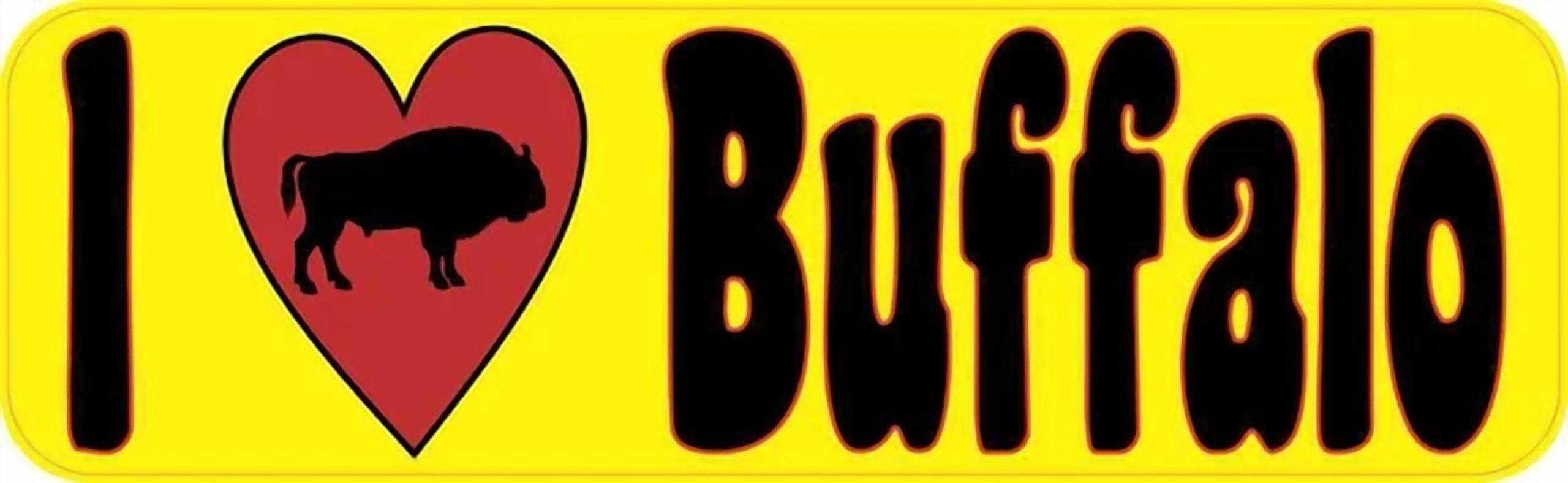DOPASTICKER I Love Buffalo Sticker Wild Animal Sticker Phone Sticker ...