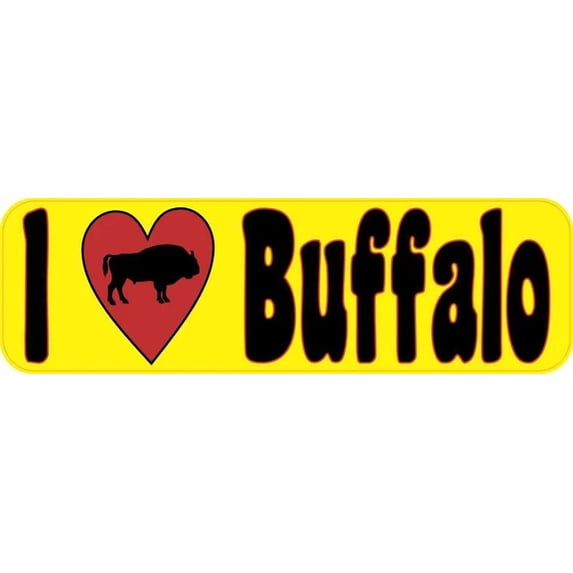 DOPASTICKER I Love Buffalo Sticker Wild Animal Sticker Phone Sticker ...