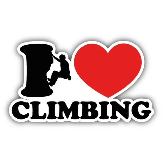 DOPASTICKER I Love Climbing Car Bumper Sticker Decal Gift You ...