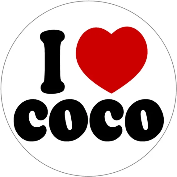 DOPASTICKER I Love Coco Phone Decal Water Bottle Stickers, Cars ...