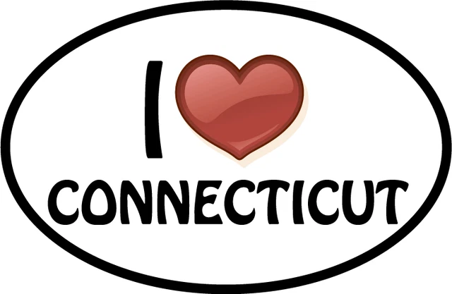 DOPASTICKER I Love Connecticutcar Sticker Phone Decal Water Bottle ...