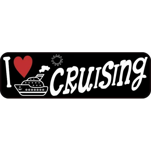 DOPASTICKER I Love Cruising Sticker Cruise Travel Sticker Phone Sticker ...