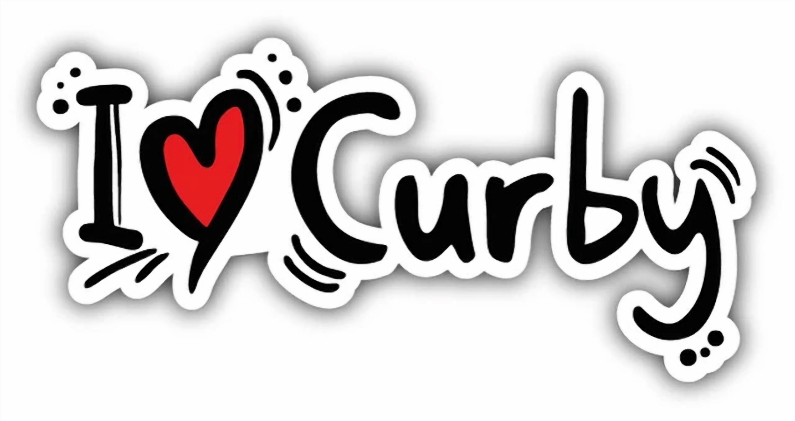 DOPASTICKER I Love Curby Sticker Decal Phone Decal Water Bottle ...
