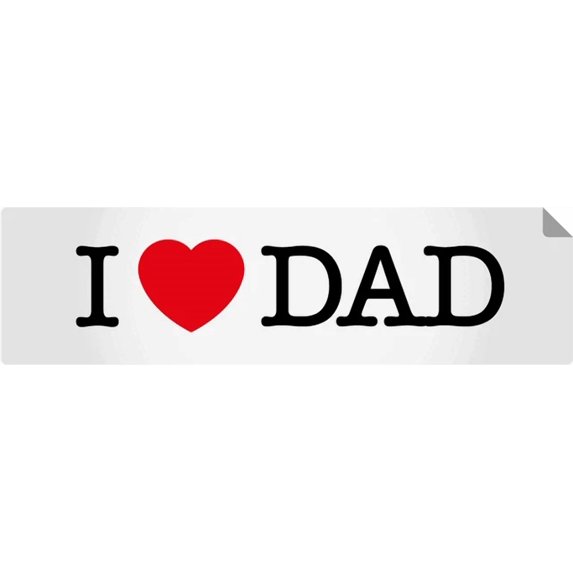 DOPASTICKER I Love Dad Sticker Decal Phone Decal Water Bottle Stickers ...